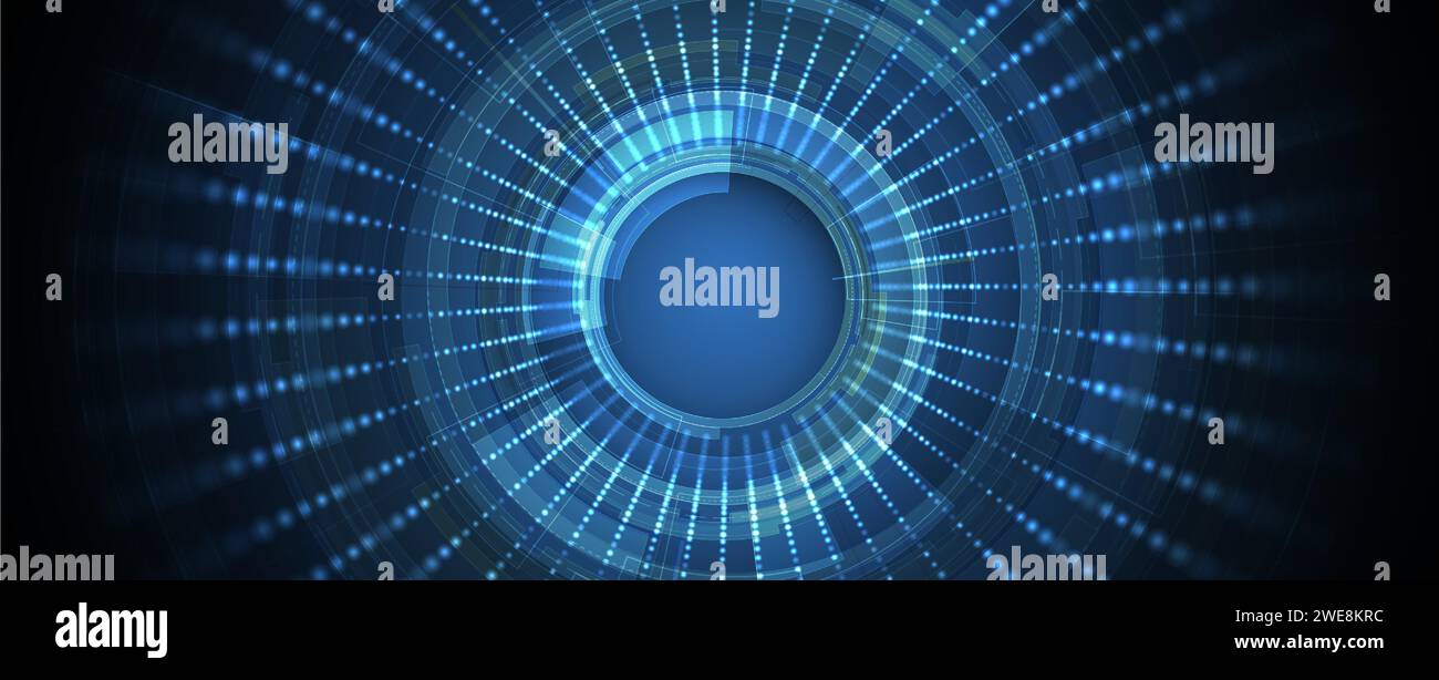 Technology Network Vector Background.. Science and technology ...