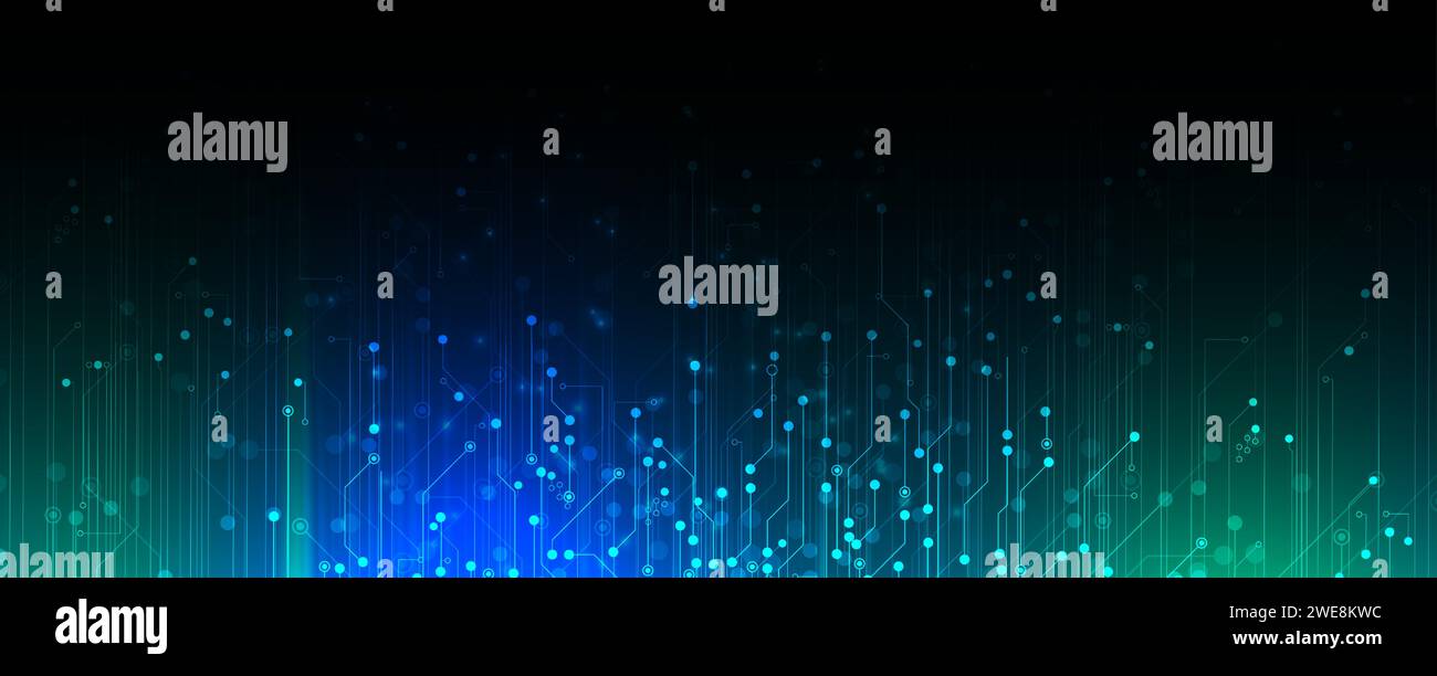 Technology Network Vector Background.. Science and technology ...