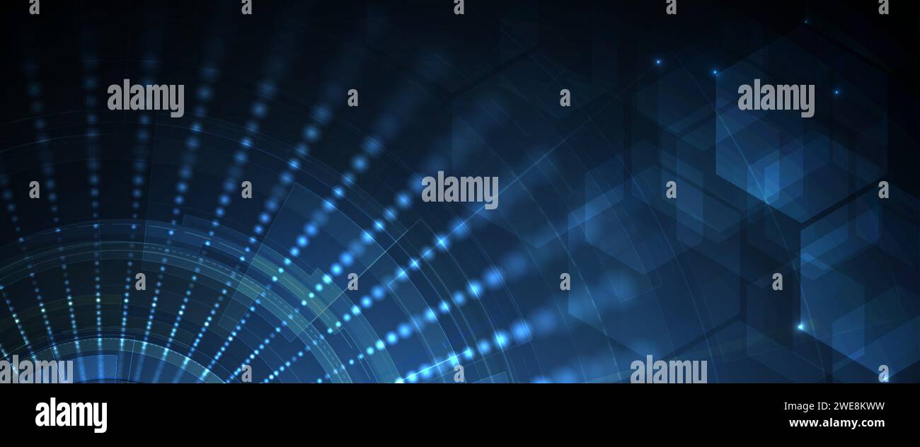 Technology Network Vector Background.. Science and technology ...