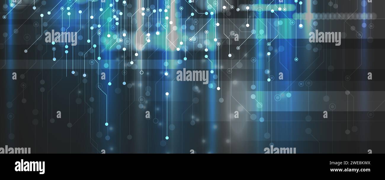 Technology Network Vector Background.. Science and technology ...