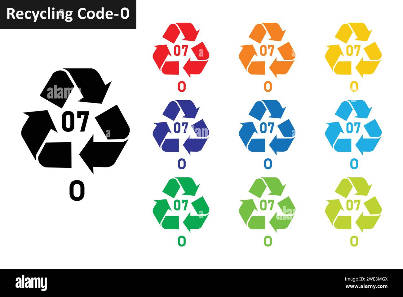 Plastic recycling symbol pan hi-res stock photography and images - Alamy