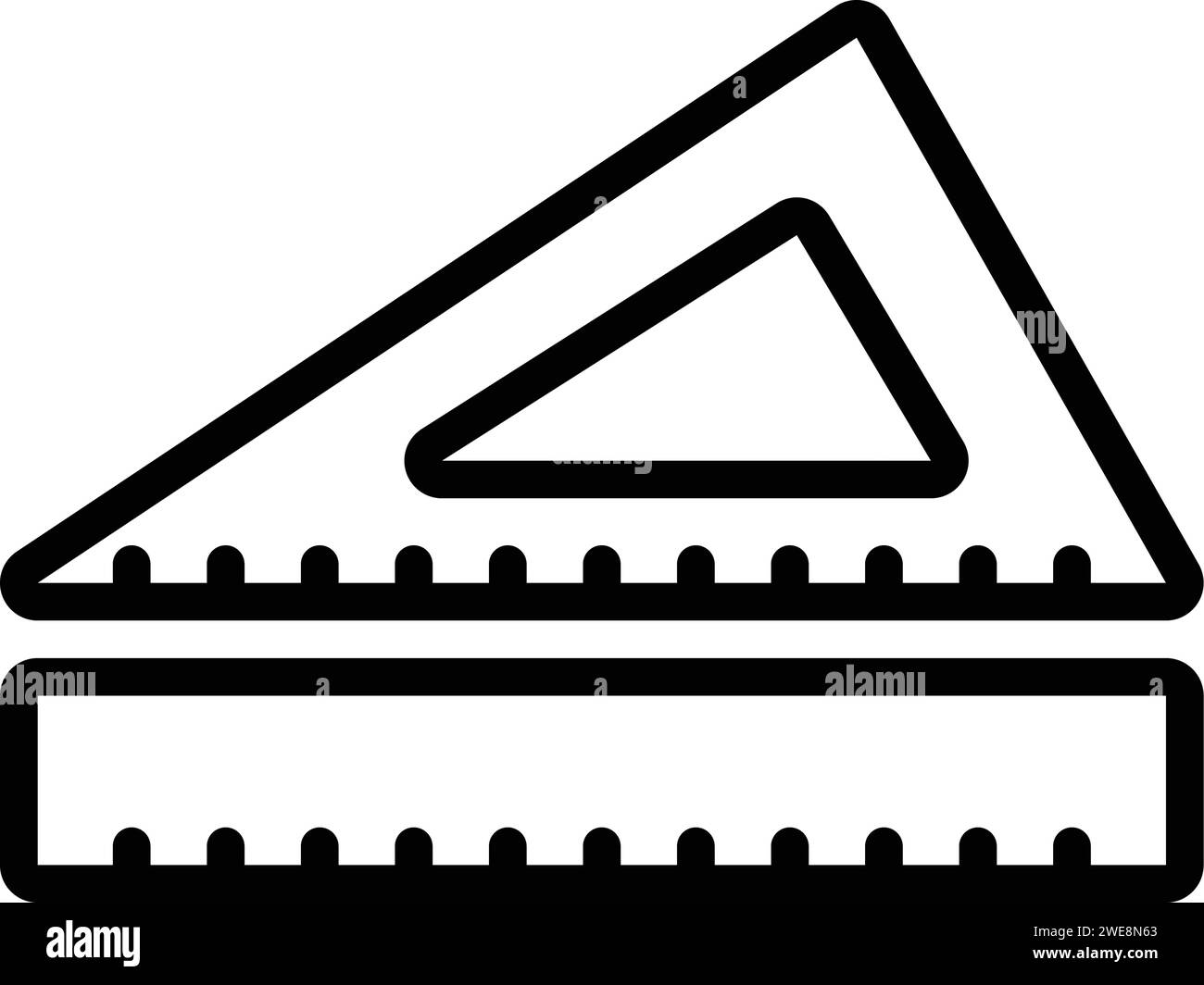 Icon for set square,scale Stock Vector Image & Art - Alamy