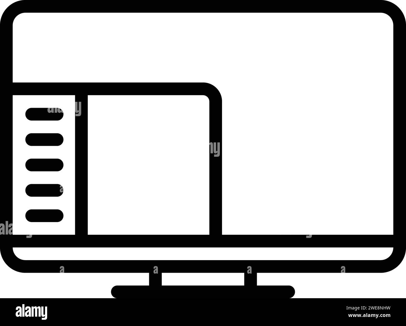 Icon for desktop system,desktop Stock Vector Image & Art - Alamy