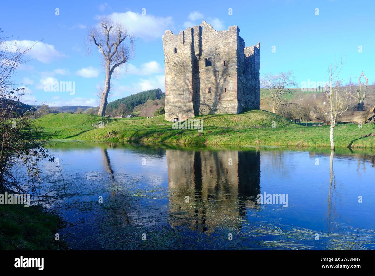 Hopton Castle, Shropshire, UK Stock Photo - Alamy