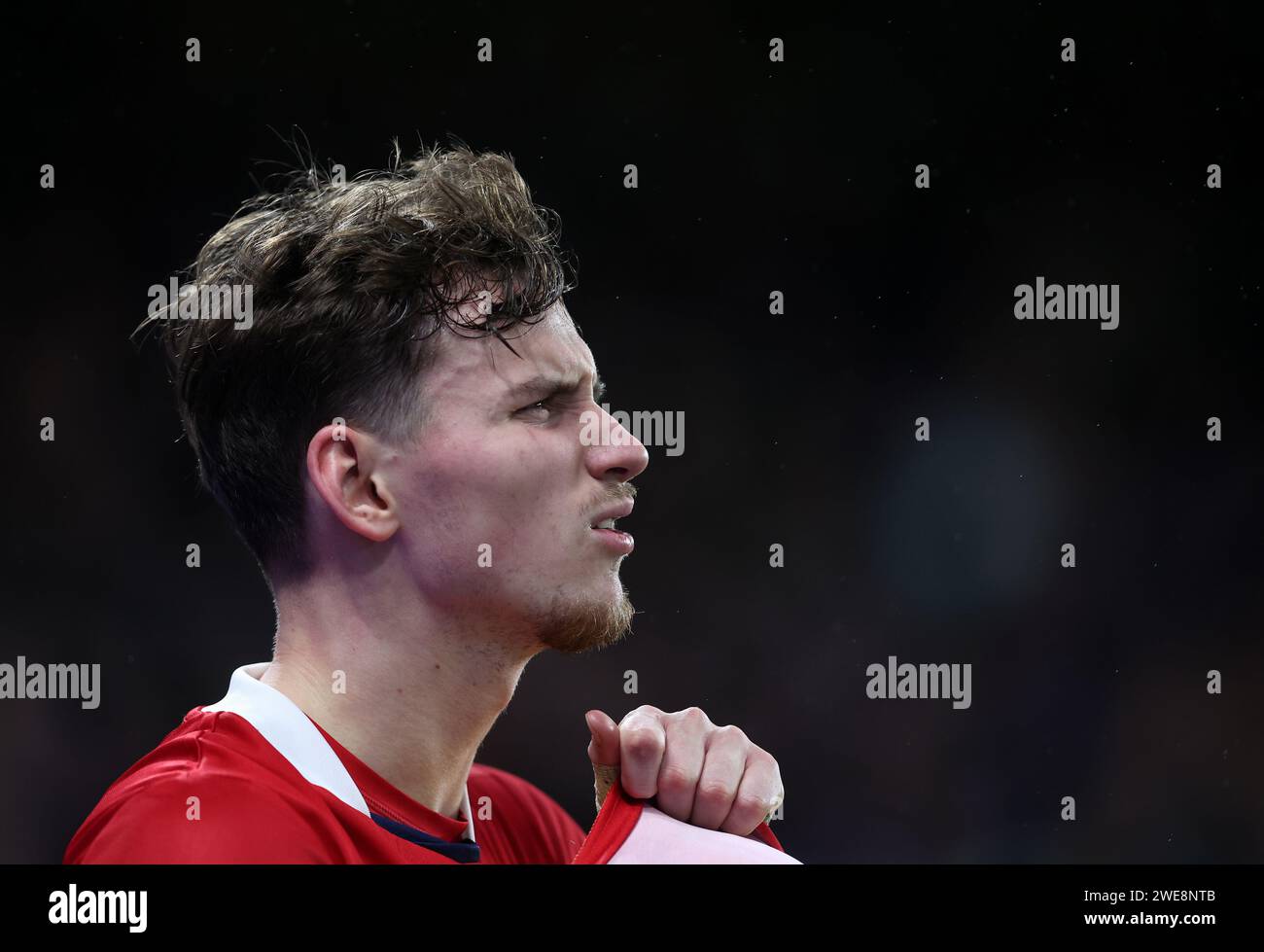 London, UK. 23rd Jan, 2024. Rav van den Berg of Middlesbrough during ...