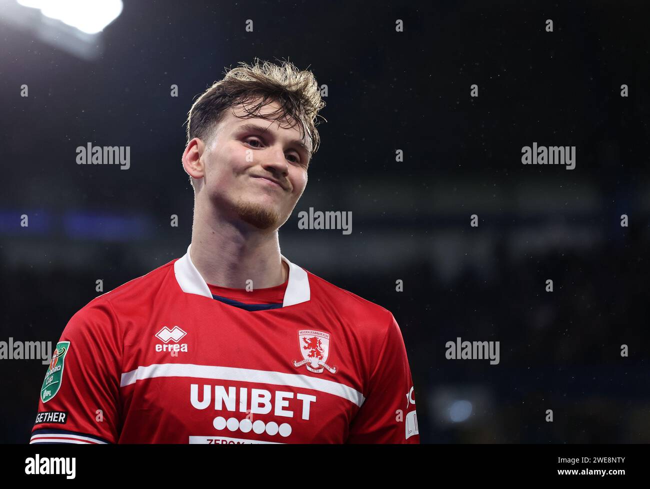 London, UK. 23rd Jan, 2024. Rav van den Berg of Middlesbrough during ...