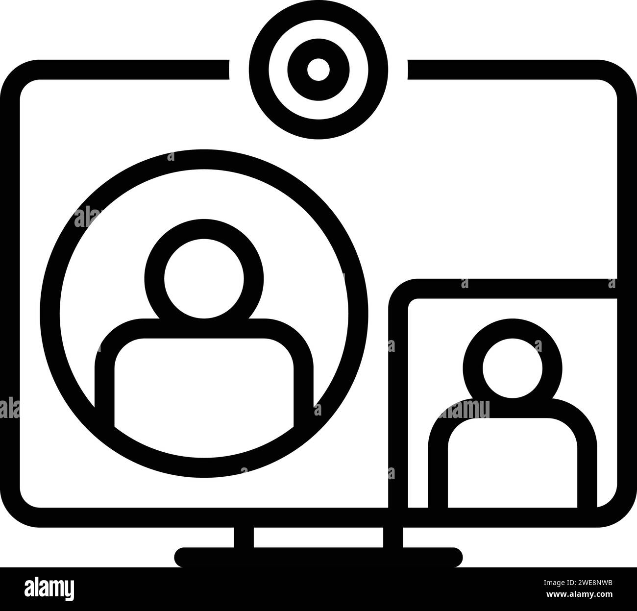 Videocall vector vectors Stock Vector Images - Alamy