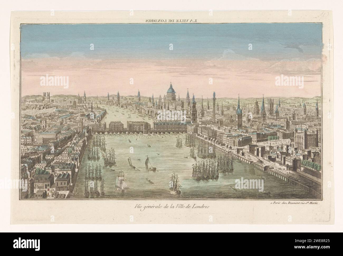 View of the city of London, Jean -François Daumont, 1745 - 1775 print ...