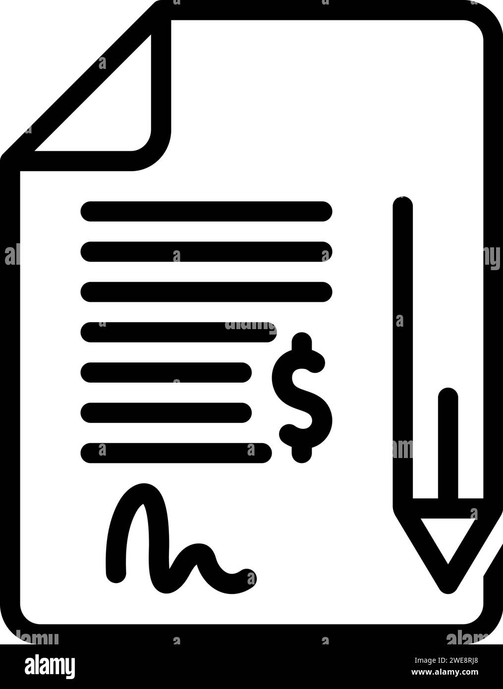 Icon for contract,bond,commitment Stock Vector Image & Art - Alamy