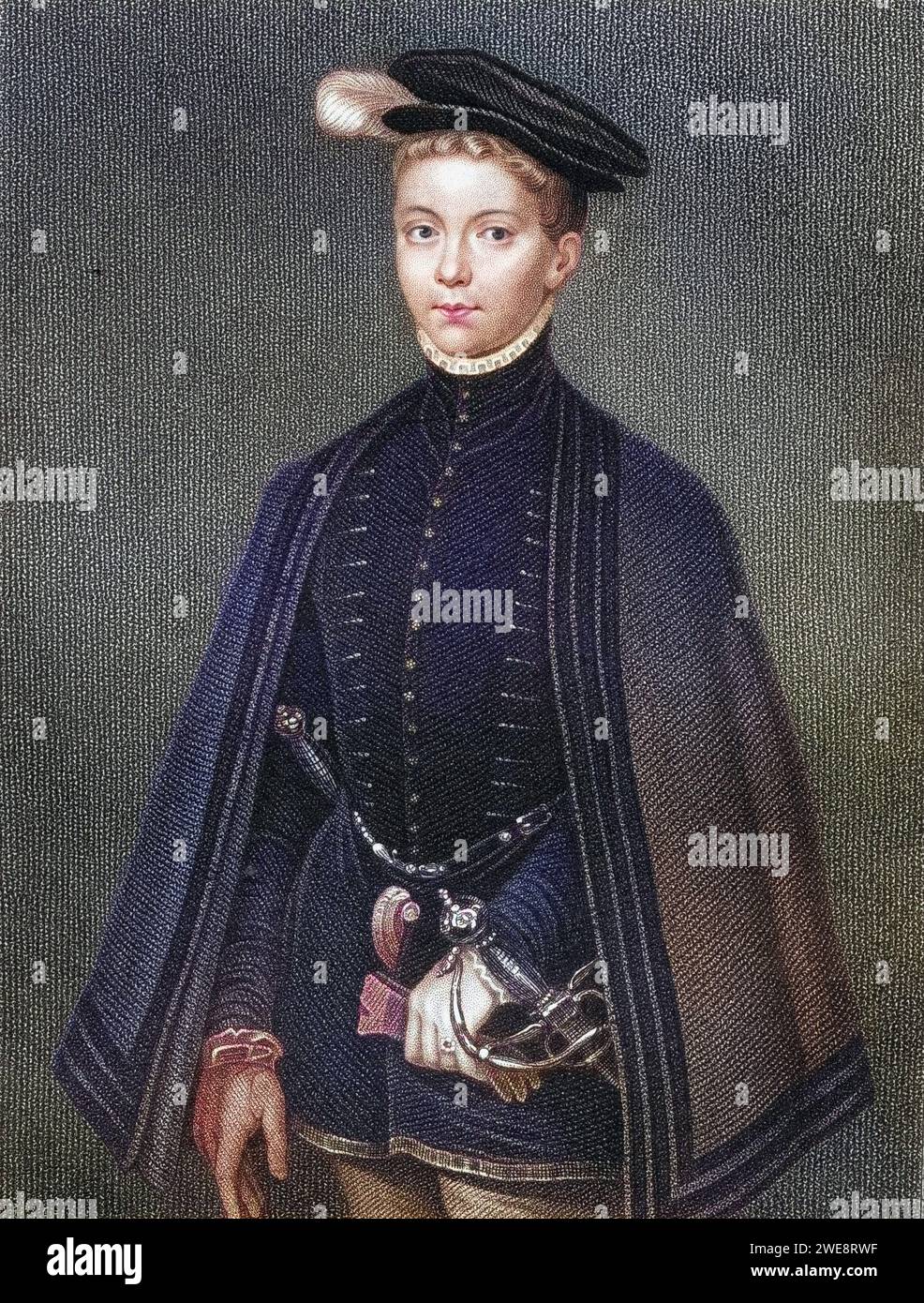 Henry Stewart Lord Darnley, auch Stuart, 1545-1567. Cousin und zweiter ...