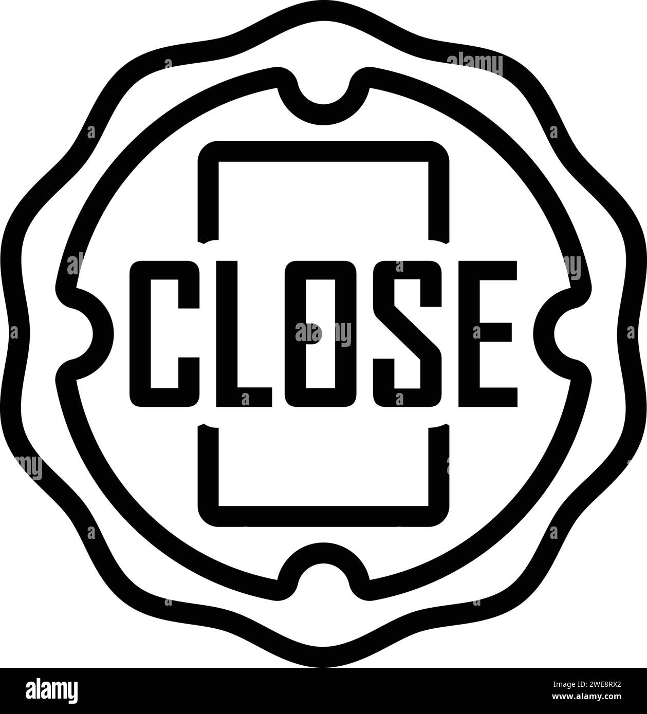 Icon for close,sign,store Stock Vector Image & Art - Alamy