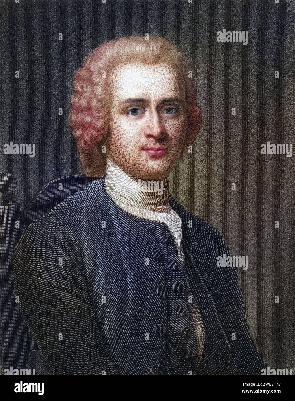 Jean Jacques Rousseau 1712-1778. Schweizer Philosoph. Aus dem Buch ...