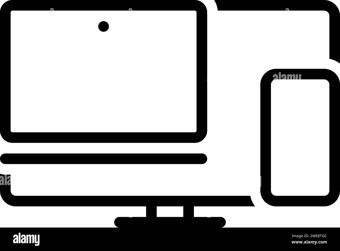 Icon for multiple devices,compatibility Stock Vector Image & Art - Alamy