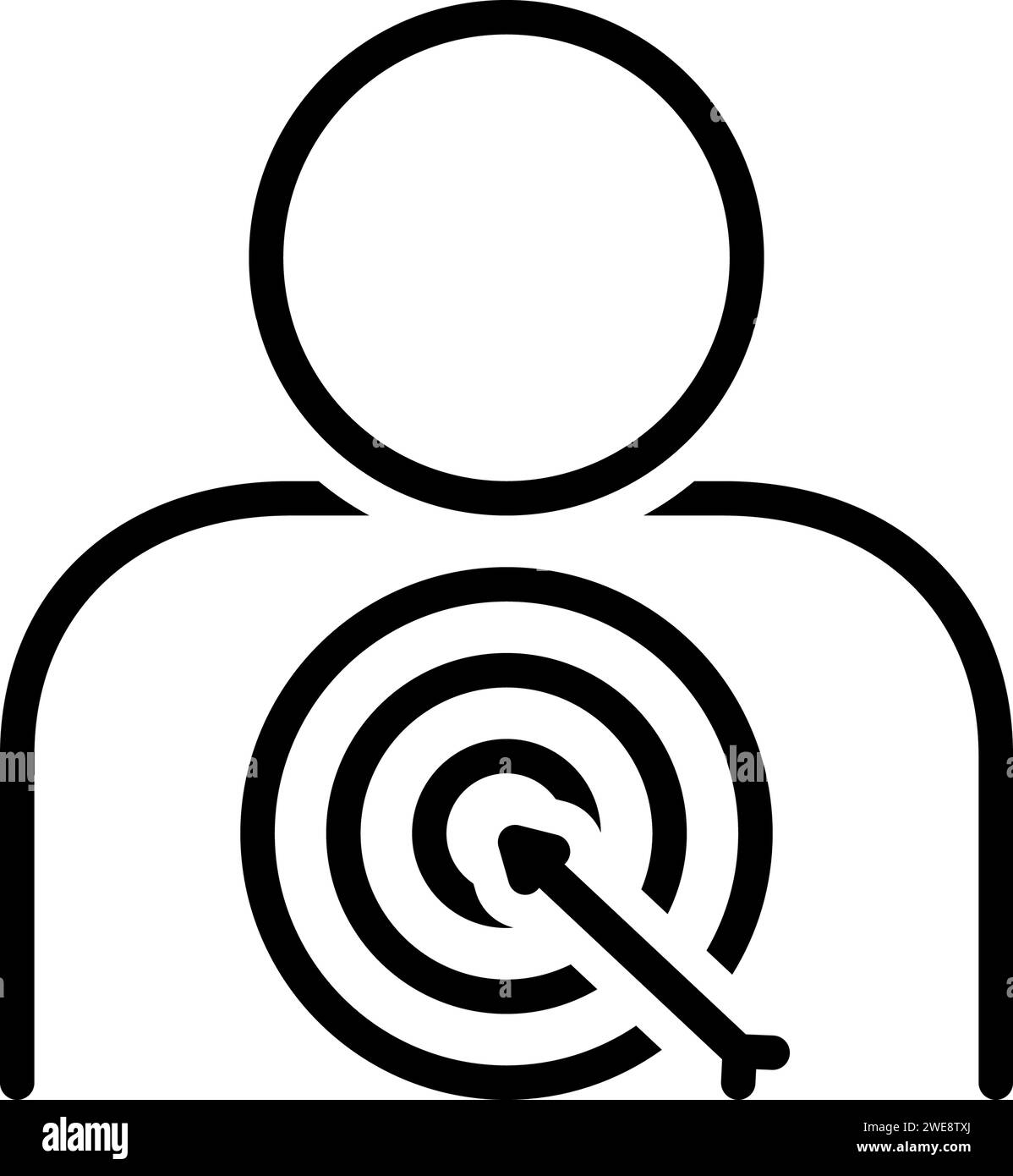 Icon for customer target,client Stock Vector Image & Art - Alamy