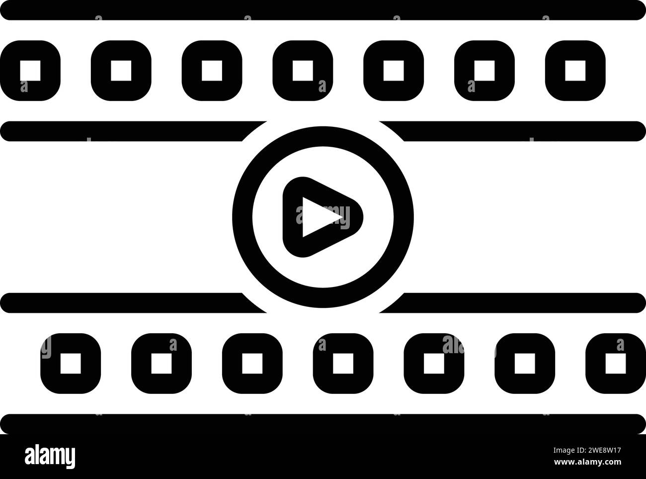 Icon for video player,broadcast Stock Vector Image & Art - Alamy