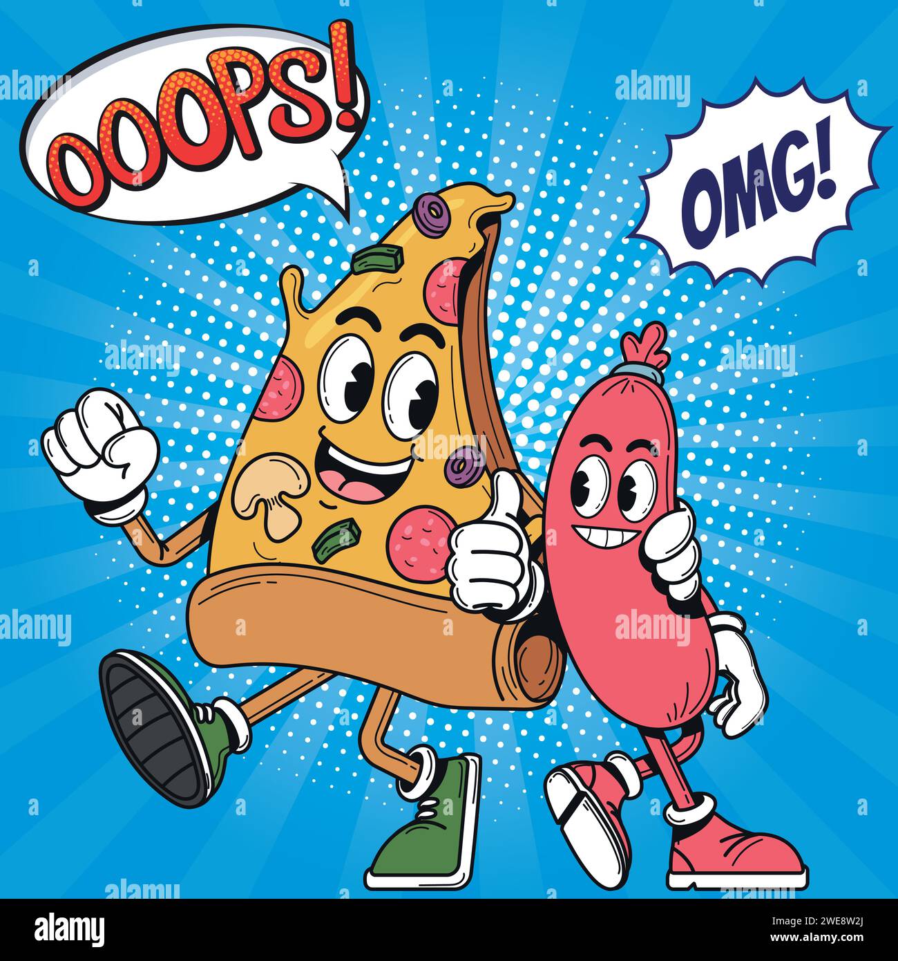Fast food cartoon hi-res stock photography and images - Alamy
