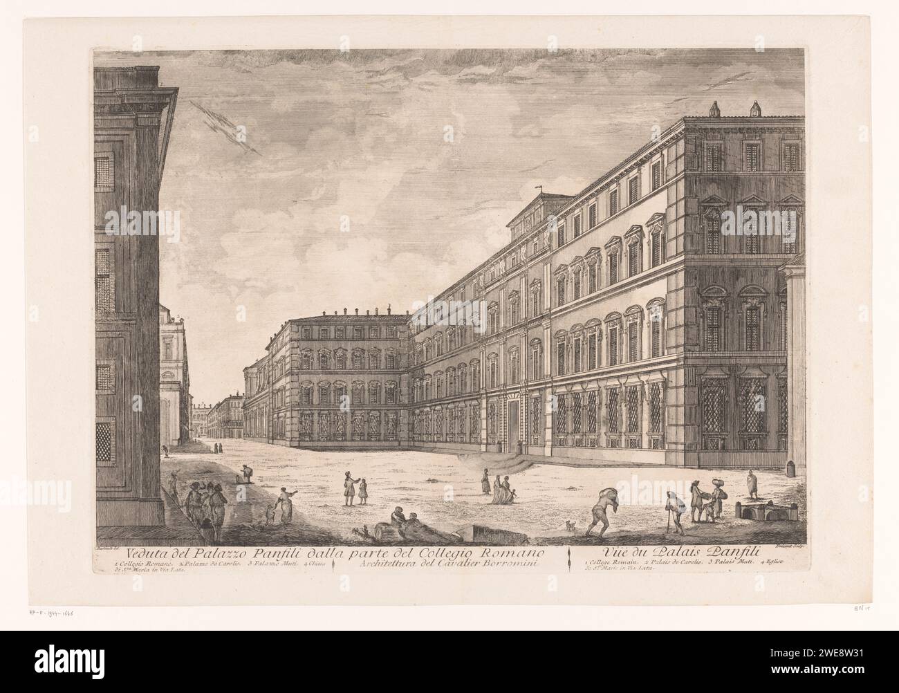 Raised on Het Palazzo Pamphili, fringets, afterward jambling, 1763 ...