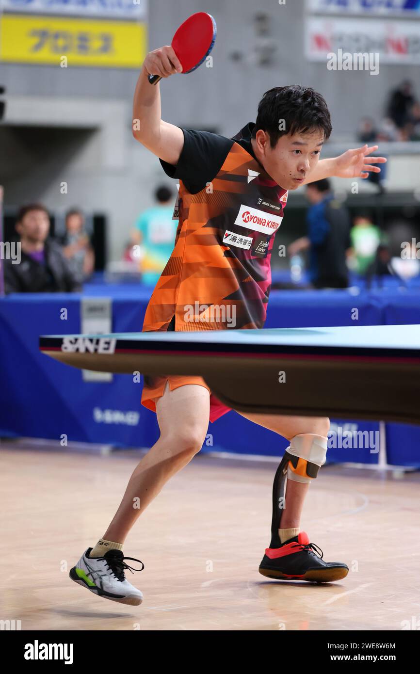 Tokyo, Japan. 24th Jan, 2024. Koyo Iwabuchi Table Tennis : All Japan ...