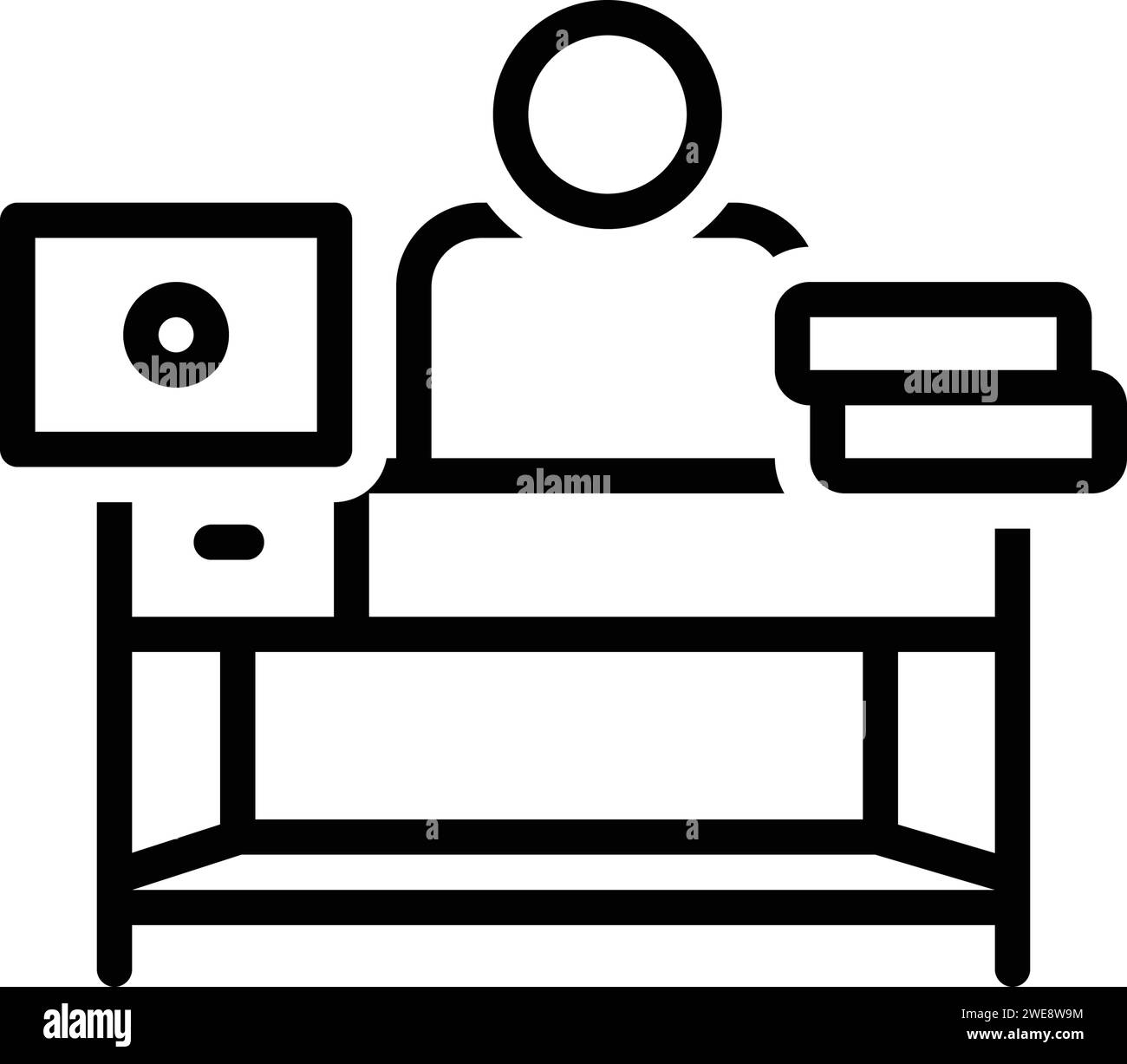 Icon for office,place of work Stock Vector Image & Art - Alamy