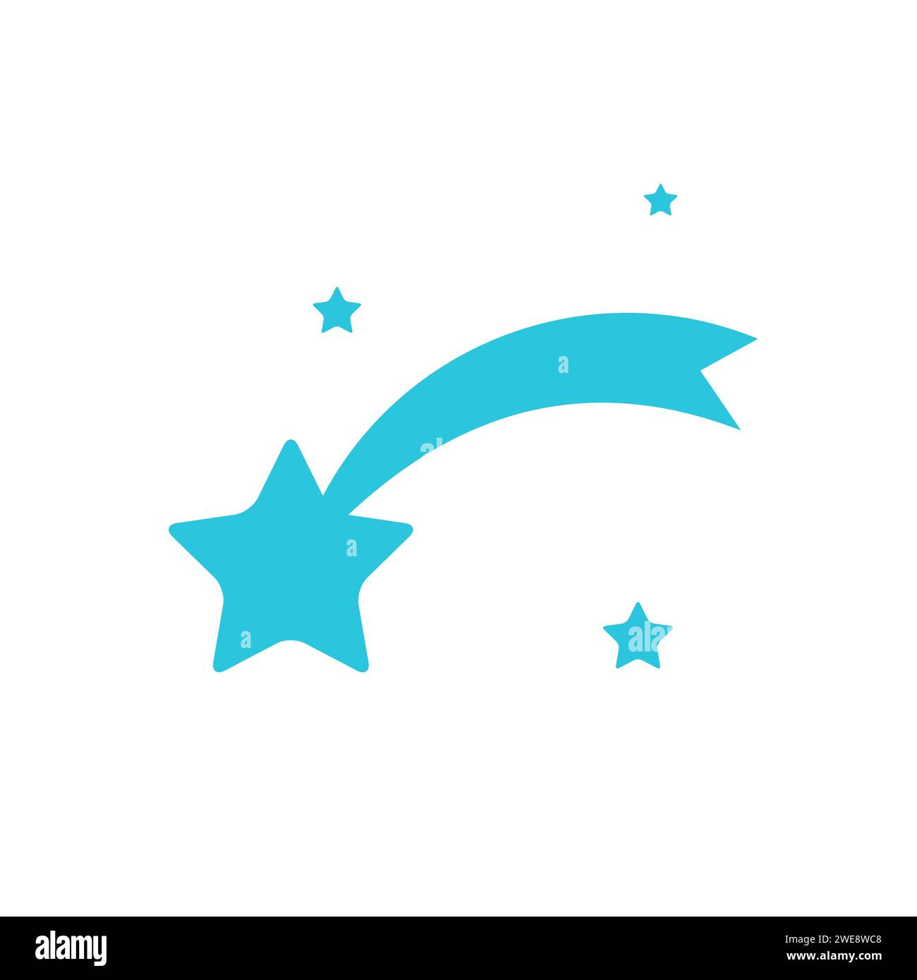 Blue Shooting Star Clip Art