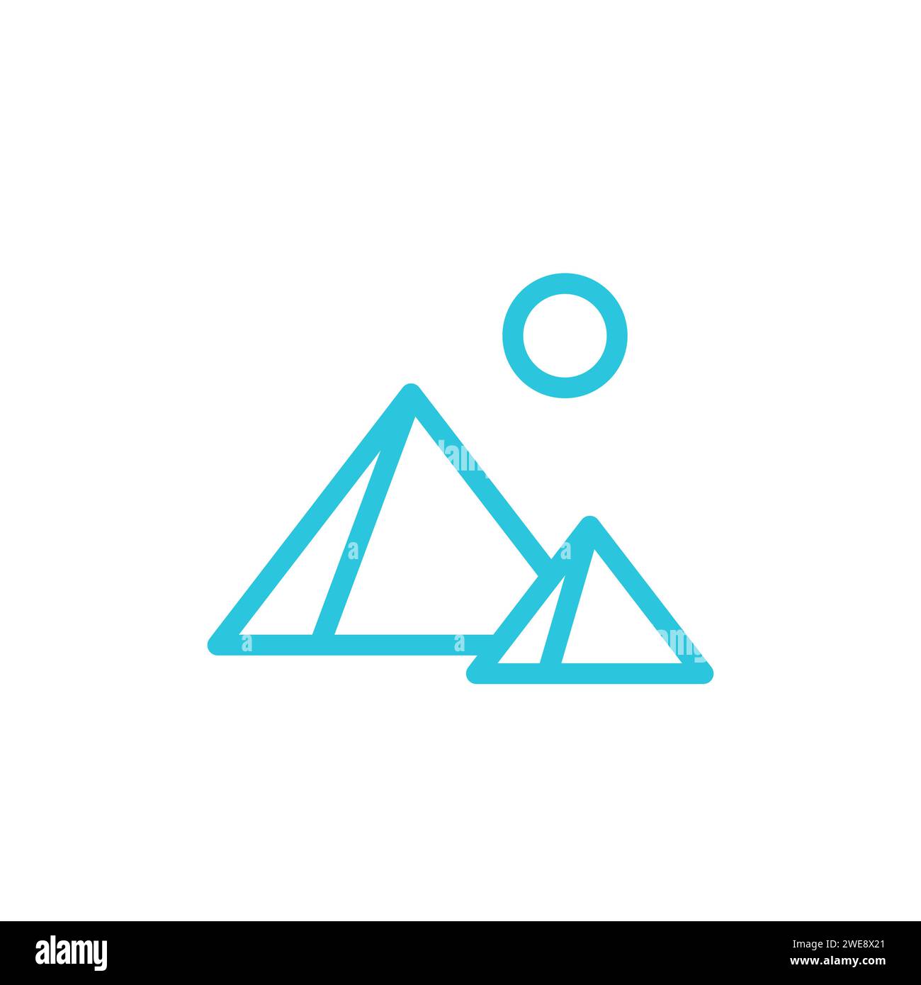 Ancient pyramids icon. From blue icon set Stock Vector Image & Art - Alamy