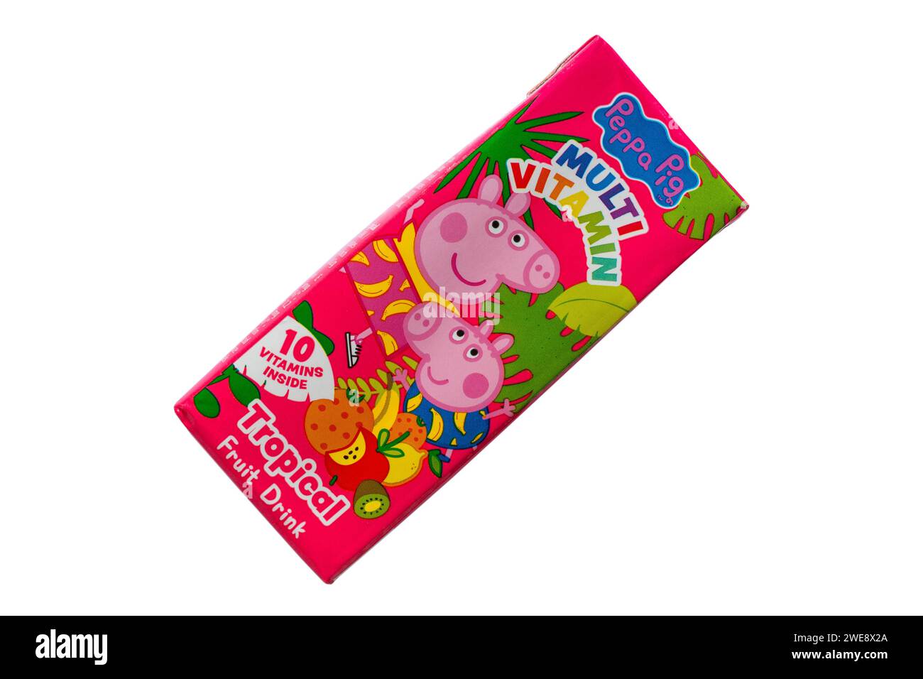 carton of Peppa Pig Multi Vitamin Tropical Fruit Drink isolated on ...