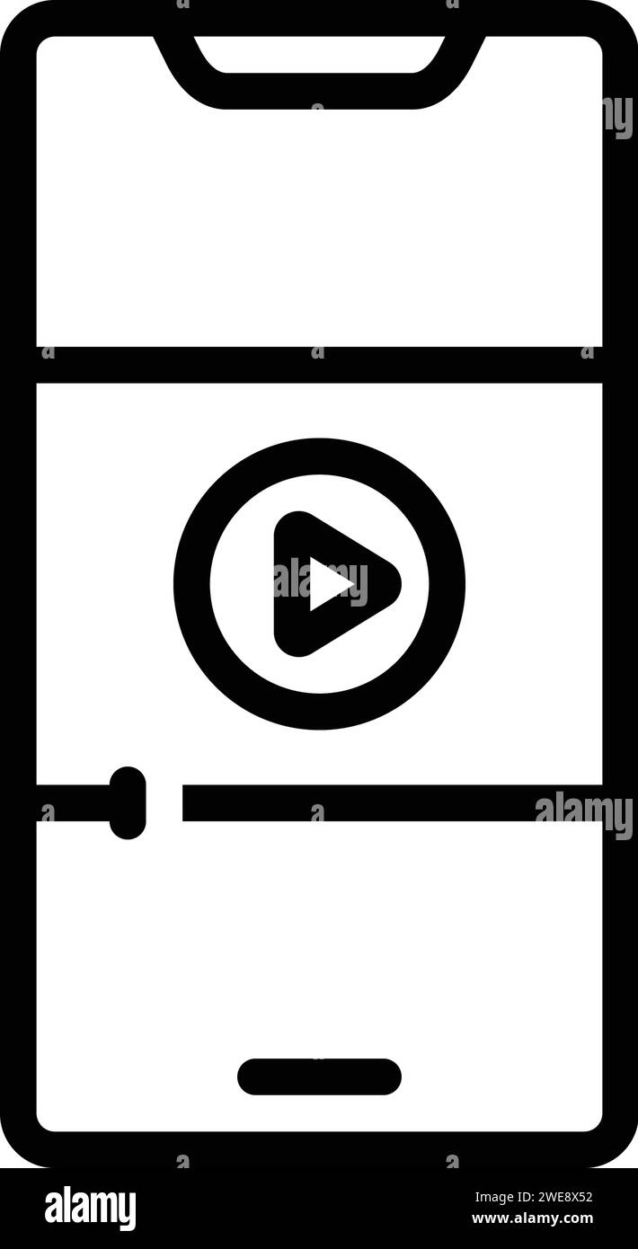 Logo on display mobile Black and White Stock Photos & Images - Alamy