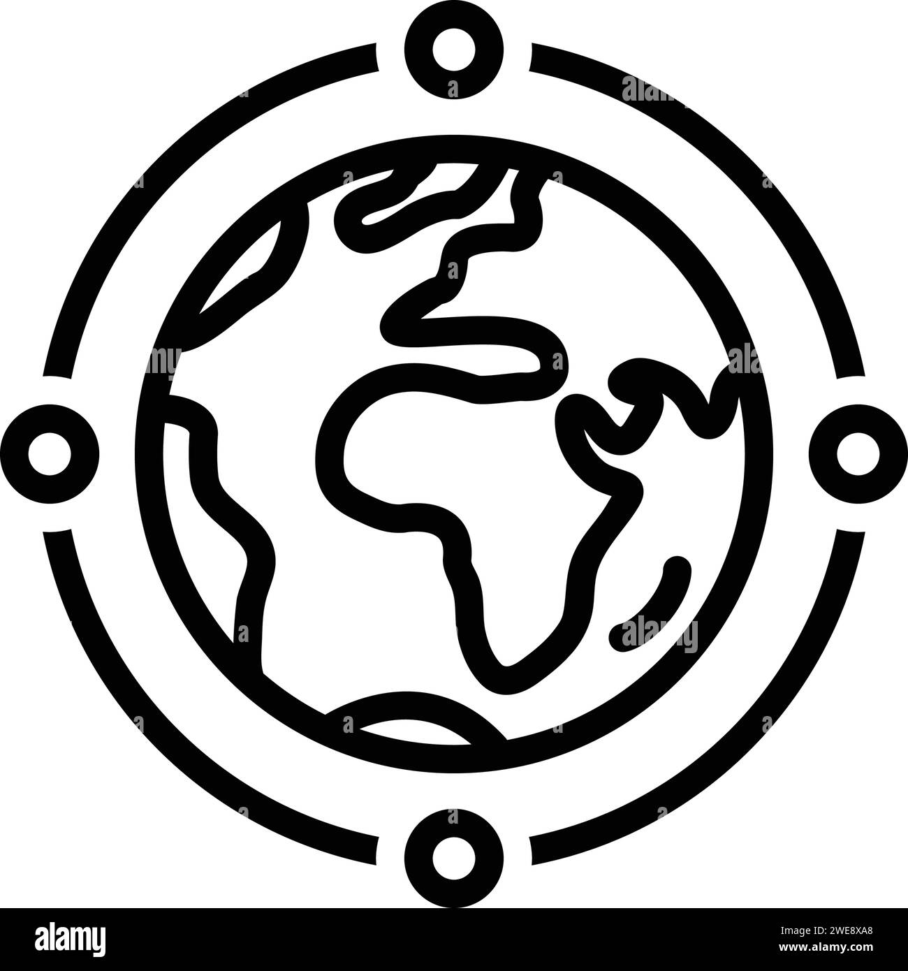 Connection map hi-res stock photography and images - Alamy