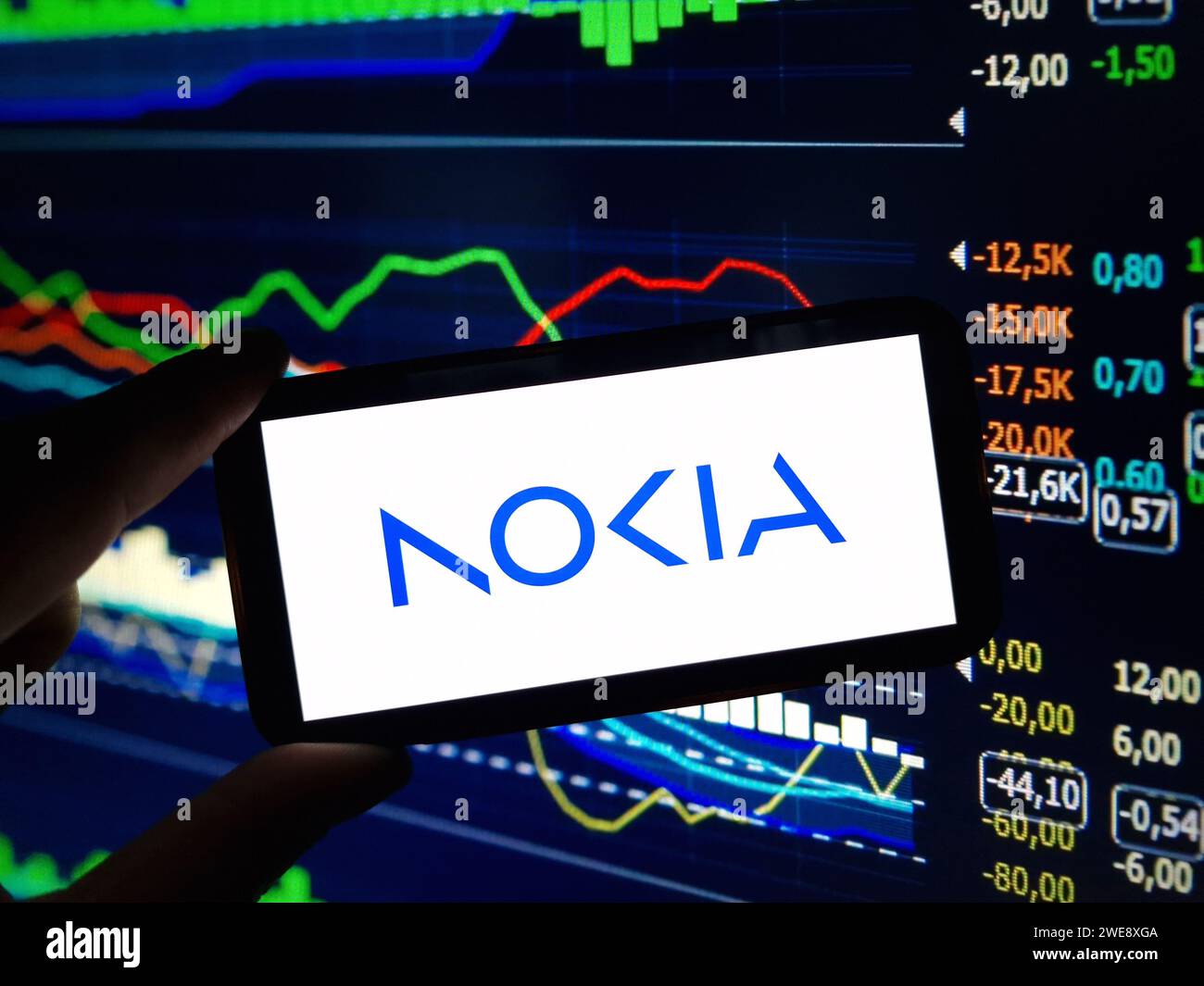 Nokia logo hi-res stock photography and images - Alamy