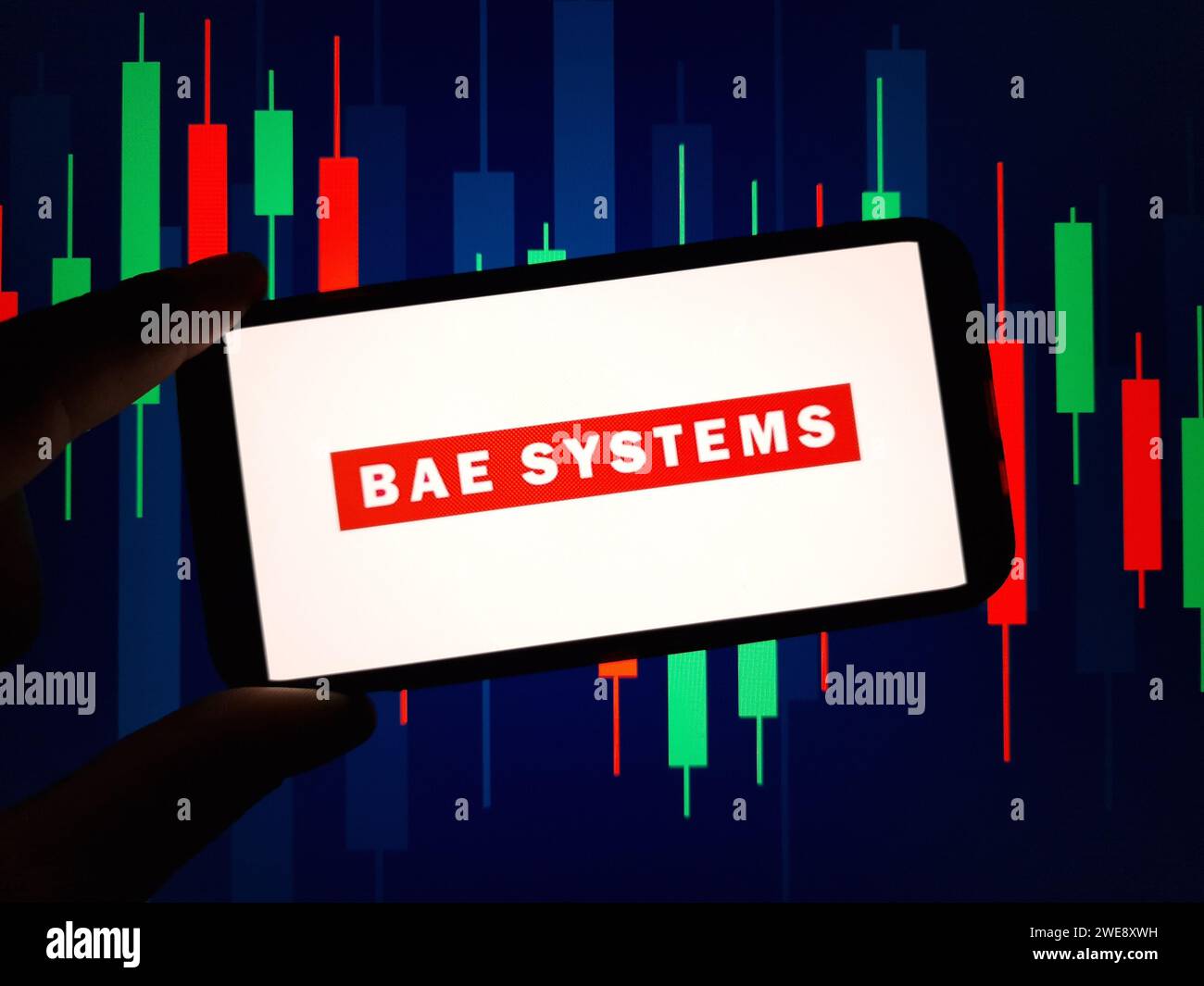 Konskie, Poland - January 23, 2024: BAE Systems company logo displayed ...