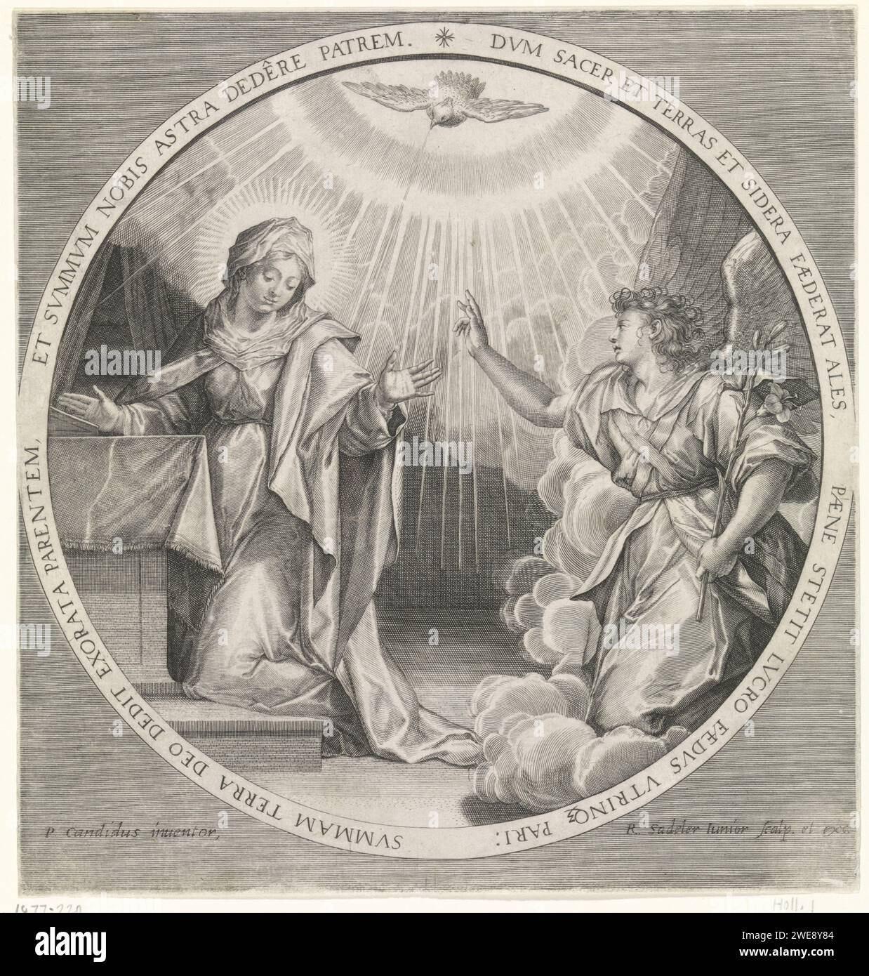 Annunciation, Raphaël Sadeler (II), After Peter de Witte, 1594 - 1632 ...
