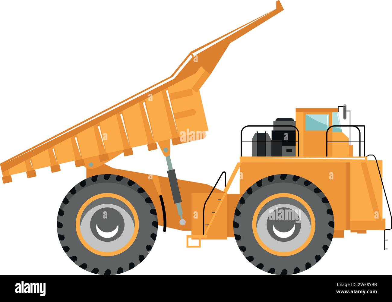 Dumper dump truck in Stock Vector Images - Alamy