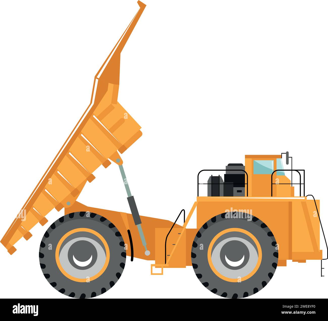 Dumper dump truck in Cut Out Stock Images & Pictures - Alamy