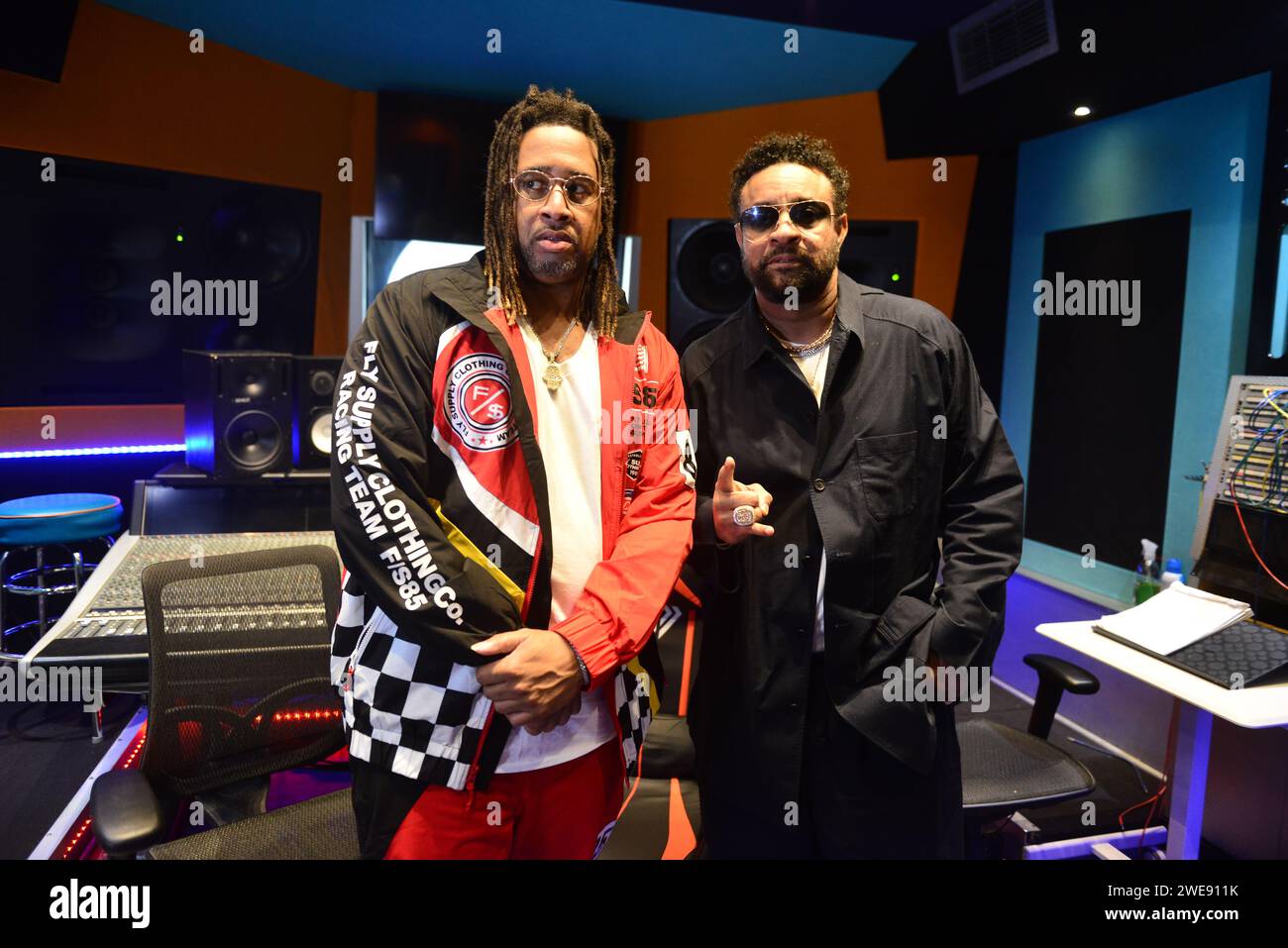 MIAMI, FLORIDA - JANUARY 22: Abebe Lewis and Reggae Singer/ Conference chair Shaggy attend the ...