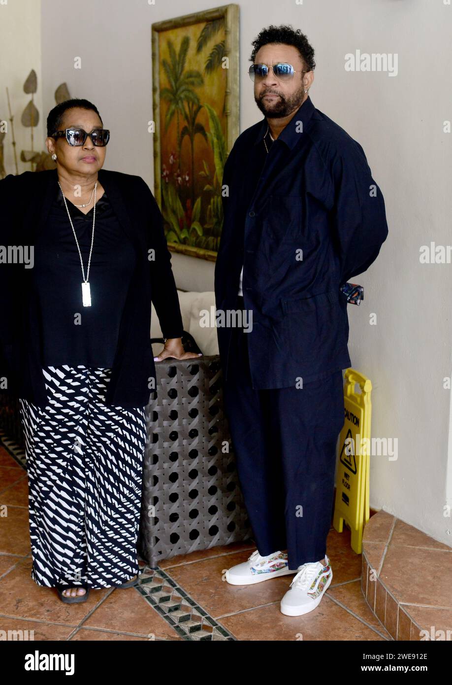 MIAMI, FLORIDA - JANUARY 22: IMC co-founder Sharon Burke and Reggae Singer and Conference chair ...