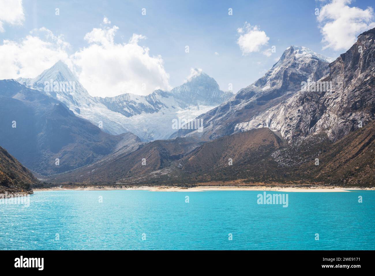 Beautiful lake Paron in Cordillera Blanca, Peru, South America Stock ...