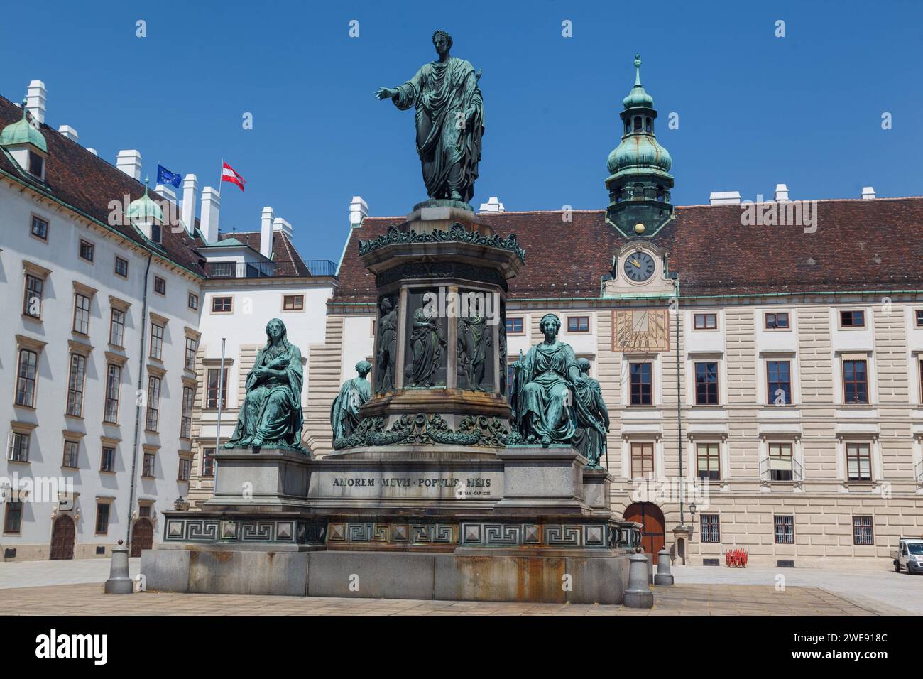 Emperor Franz I Monument Hofburg Palace Vienna, Austria Stock Photo - Alamy