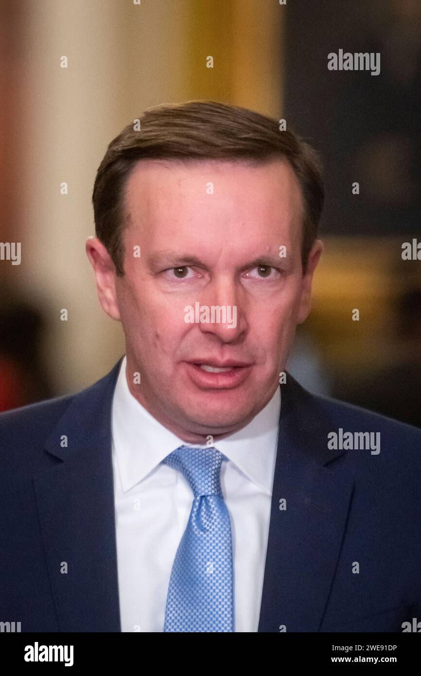 United States Senator Chris Murphy (Democrat of Connecticut) offers ...