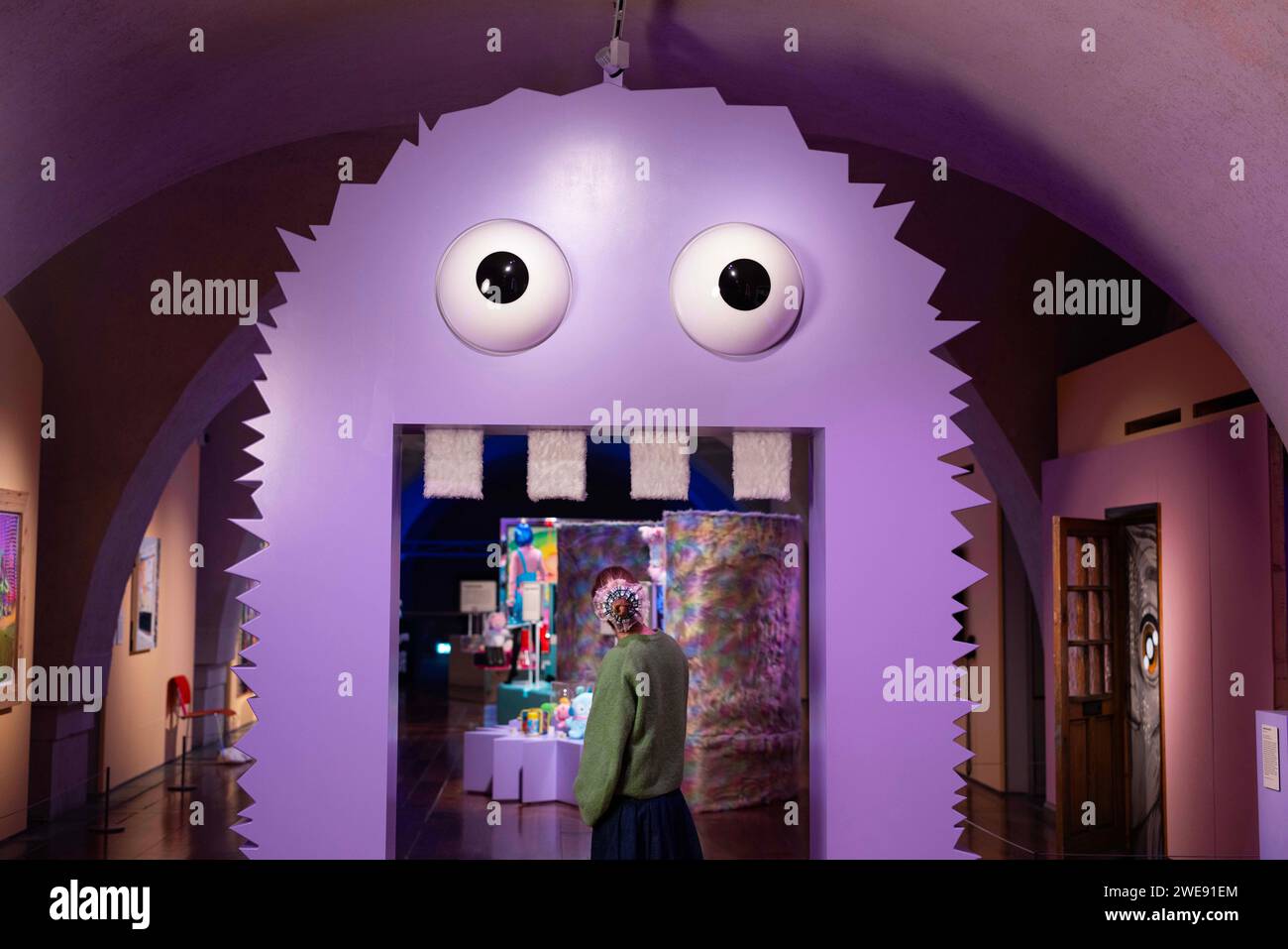 EDITORIAL USE ONLY Monster installation on display at Somerset House ...