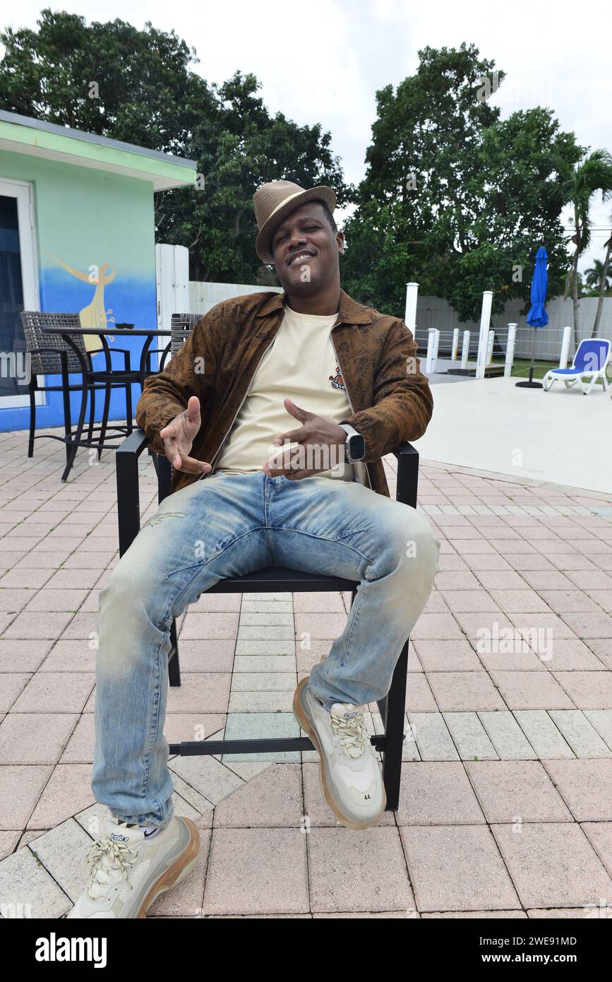 MIAMI, FLORIDA - JANUARY 22: Reggae Singer Kevin Lyttle poses for ...