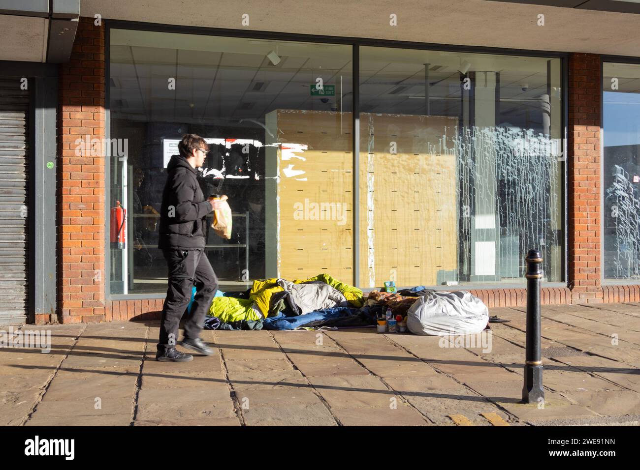 Homelessness in canterbury, kent, uk Stock Photo - Alamy