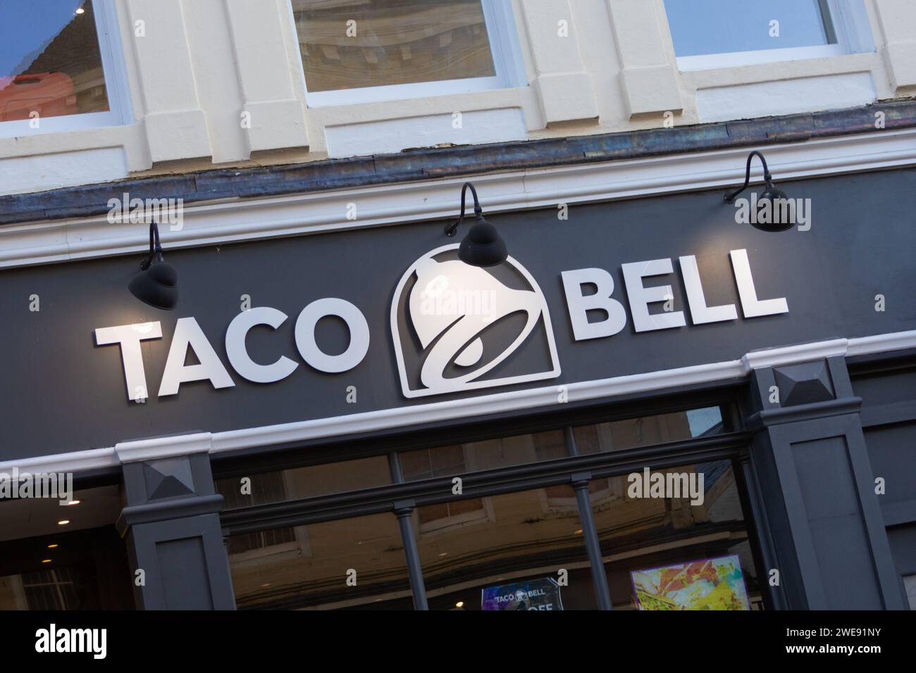 Taco bell sign, canterbury, kent, uk Stock Photo - Alamy
