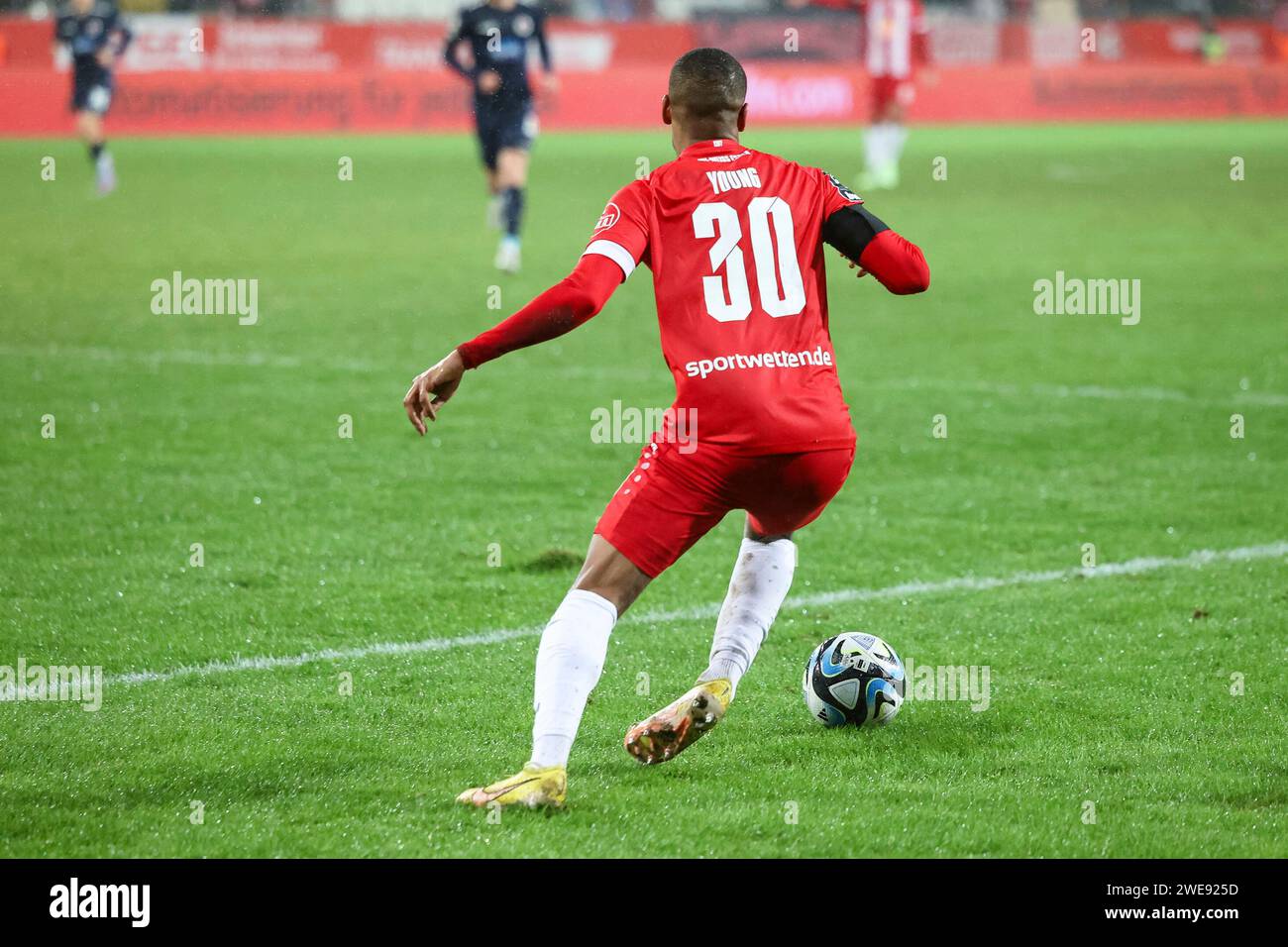 Isaiah Young (30, Essen, Isiah Young, Isi) Fußball, 22. Spieltag 3 Liga ...