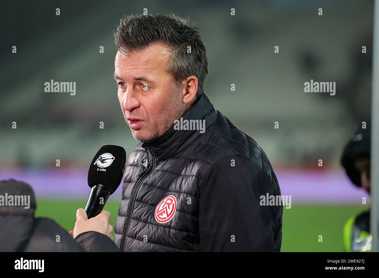 Christoph Dabrowski (Trainer RWE im Interview) im InterviewFußball, 22 ...