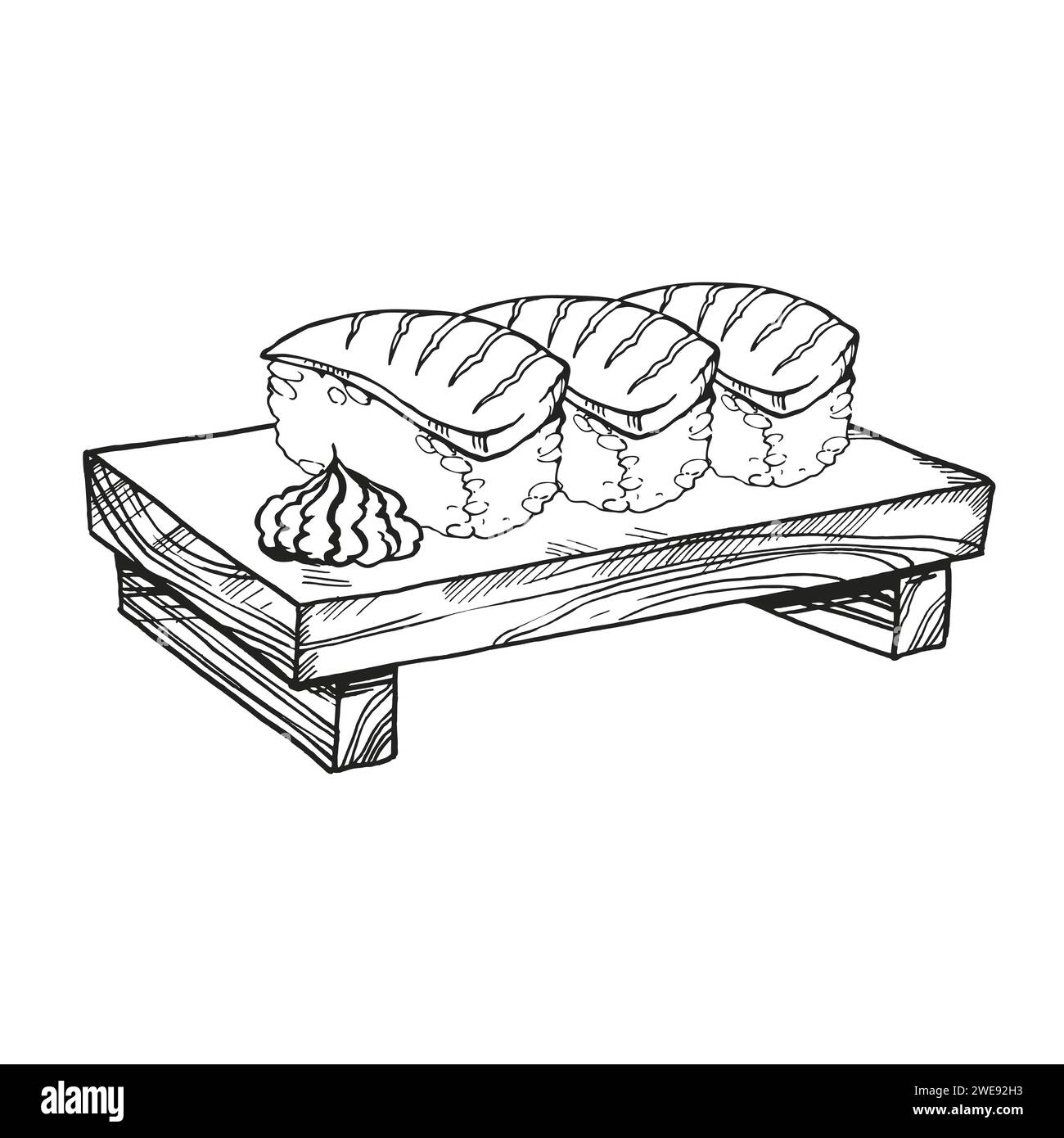 Japanese nori black caviar Stock Vector Images - Alamy