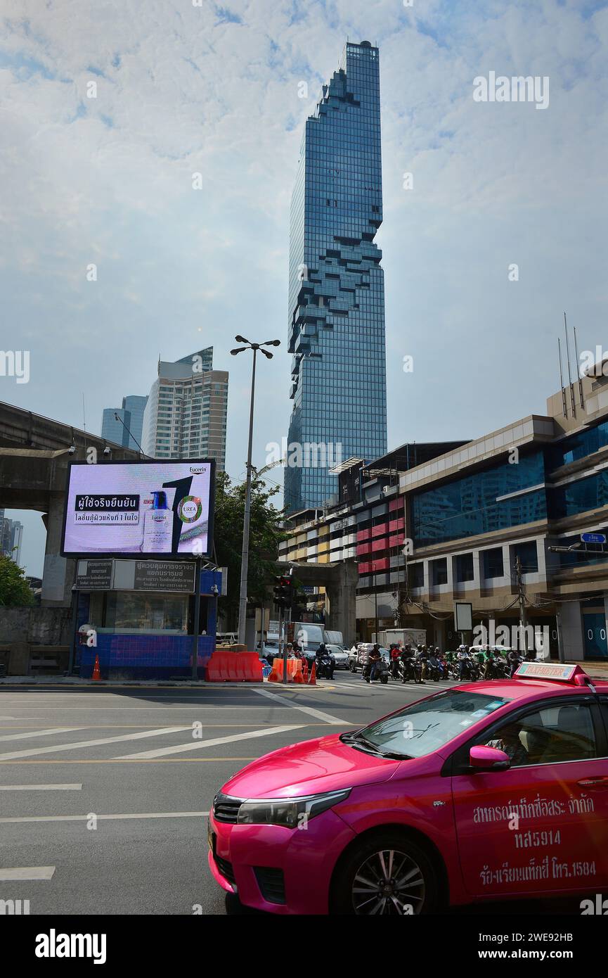 Silom Road Bangkok Thailand Stock Photo - Alamy