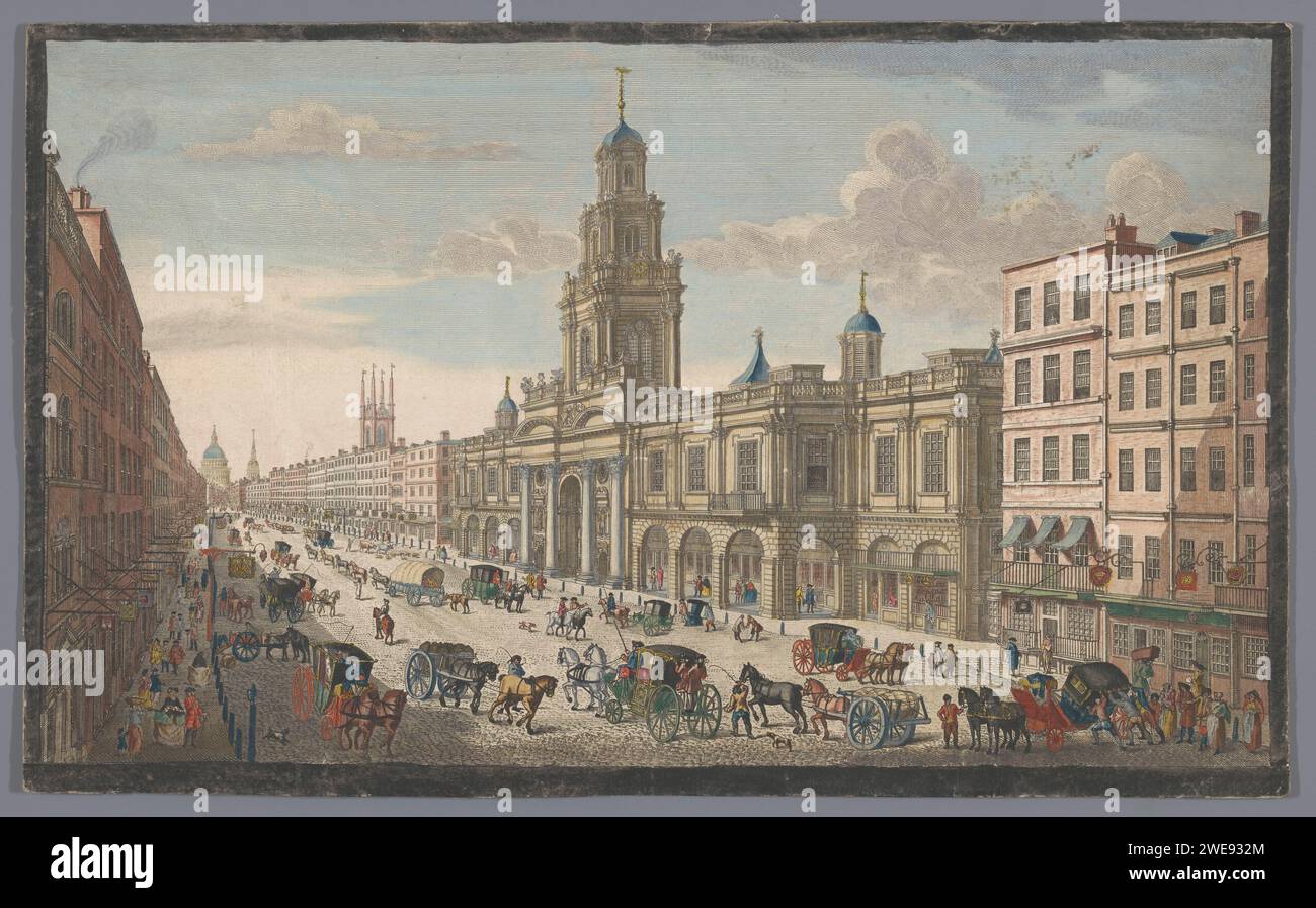 View of the Royal Exchange in London, Robert Sayer, After Thomas Bowles ...