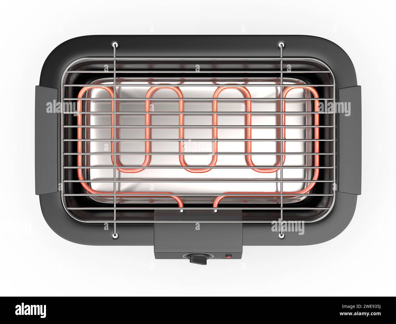 Barbecue grill top view Cut Out Stock Images & Pictures - Alamy