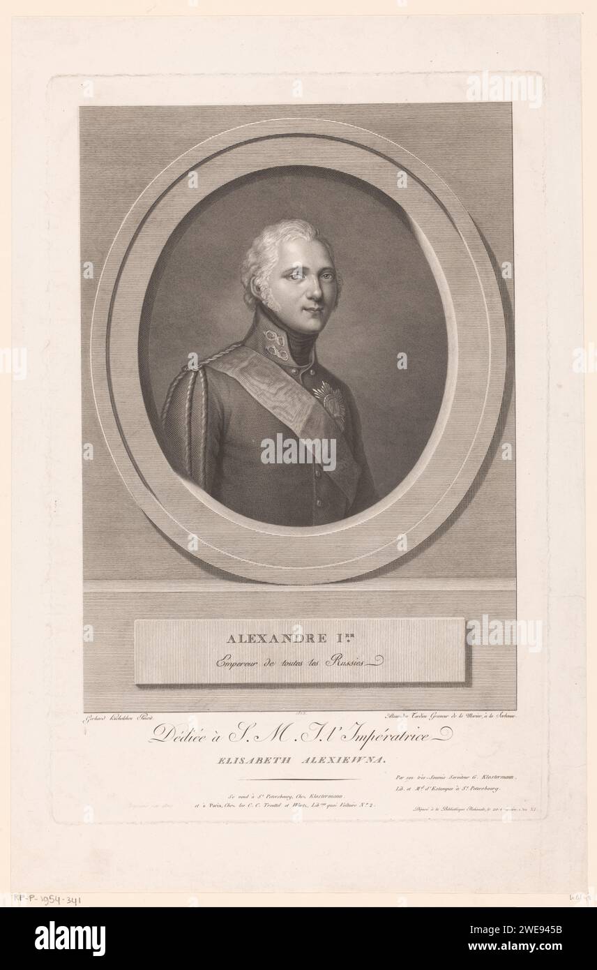 The port Van Tsaar Alexander I, Alexandre Tardieu, 1802 print publisher ...