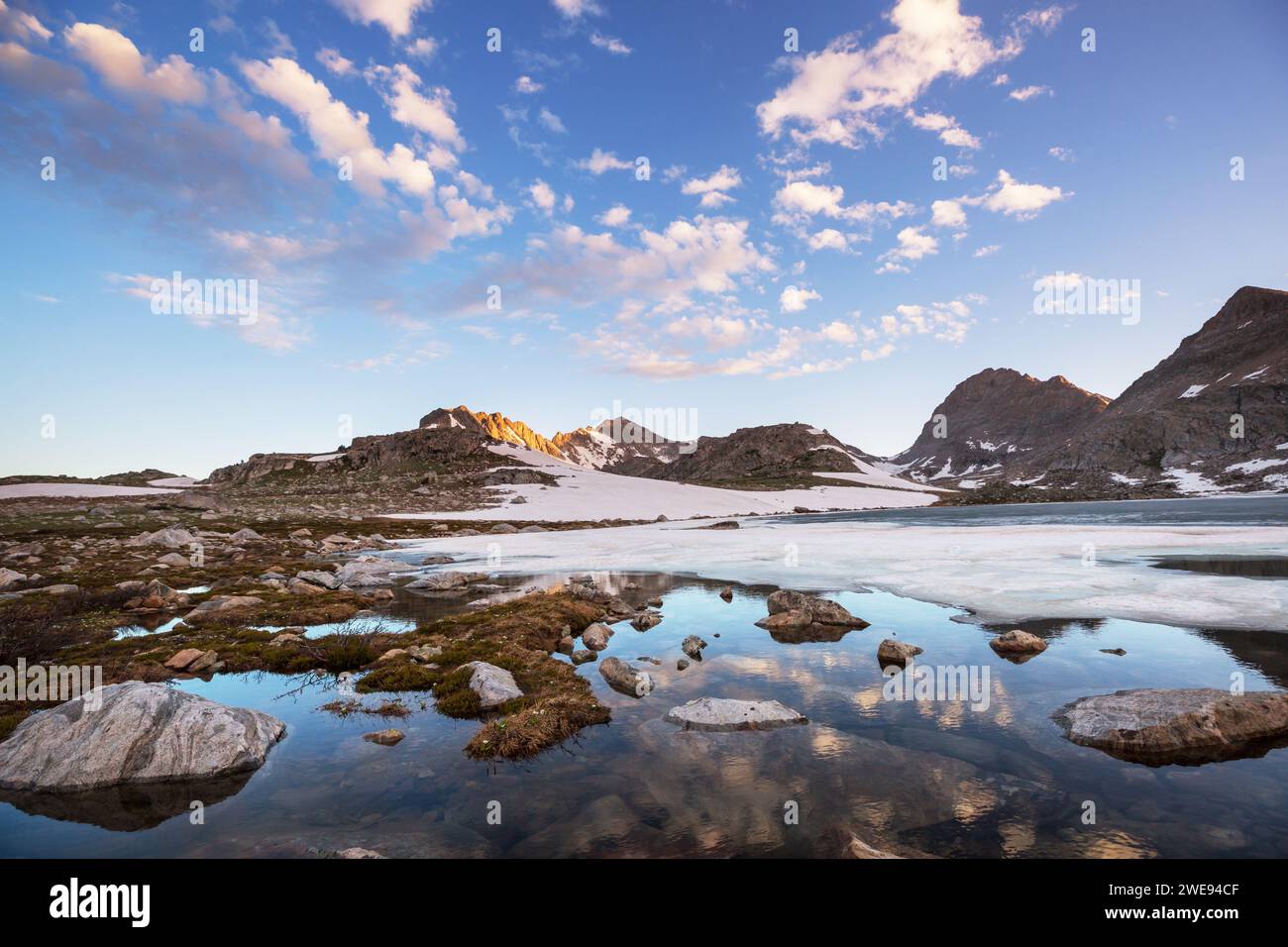 Beautiful mountain landscapes in Wind River Range in Wyoming, USA ...
